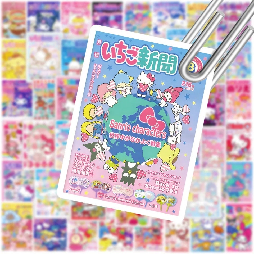 10/30/50pcs Cute Cartoon Sanrio Poster Stickers - Etsy