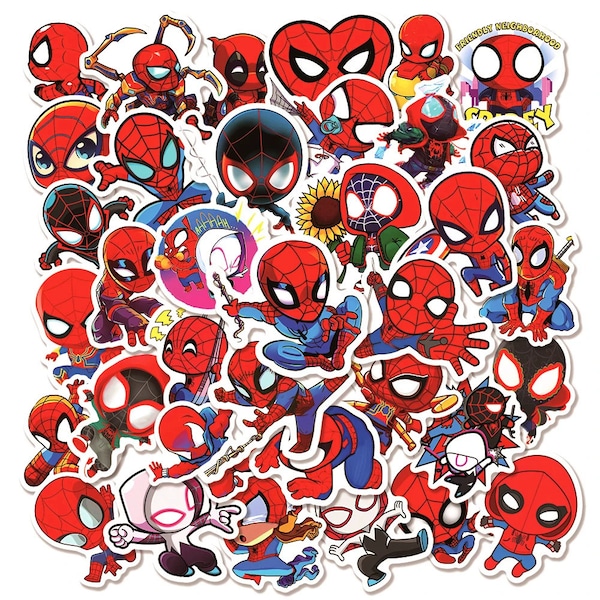 Spiderman Stickers - Etsy
