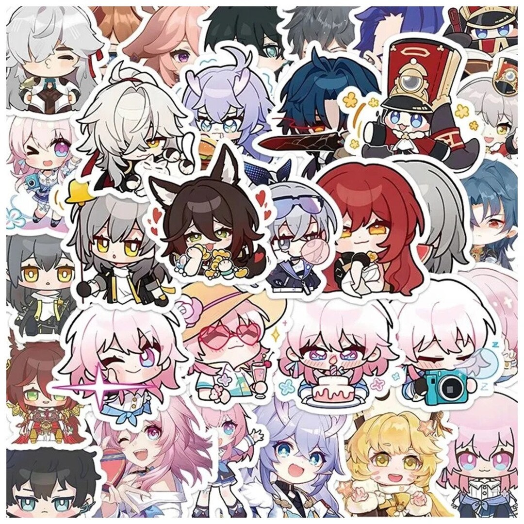 10/30/60PCS Honkai Star Rail Cartoon Stickers Chibi Honkai Star Rail ...
