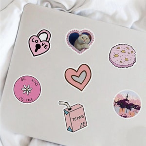 10/50/100/15O PCS Pink Themed Sticker Set, Cute Decorative Stickers ...