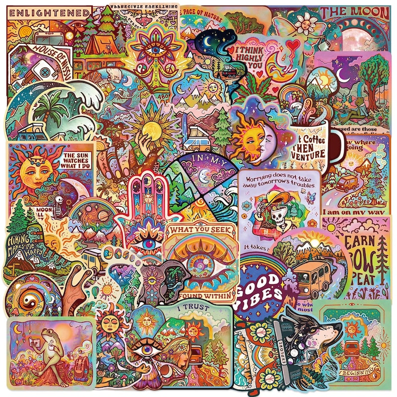 Mandala Van Sticker - Etsy