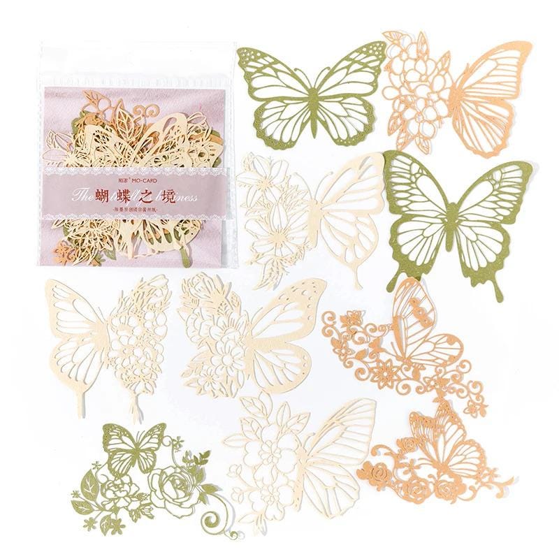 10PCS Intricate Lace Die-cut Paper – Vintage Paper Cutout for Scrapbook ...