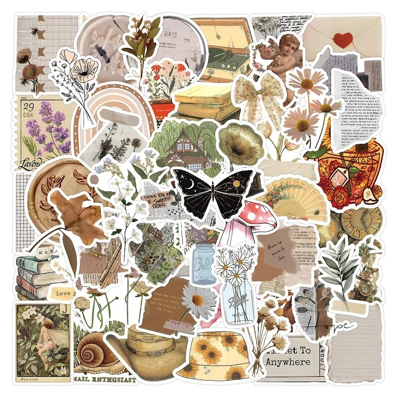 Vintage Stickers Aesthetic - Etsy