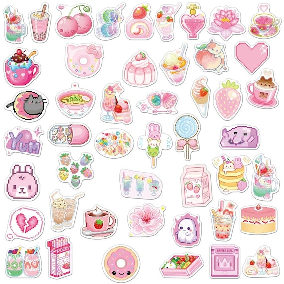 Kawaii Cute Pink Pixel Pixels Sticker By Sparklekittencake