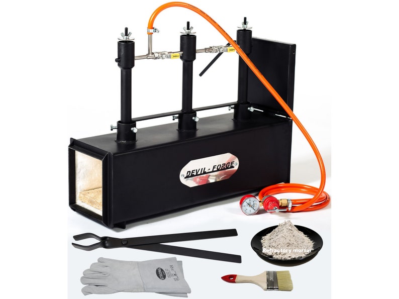 DFPROF3+1D (DEVIL-FORGE) Gas Propane Forge Farrier Burner for ...