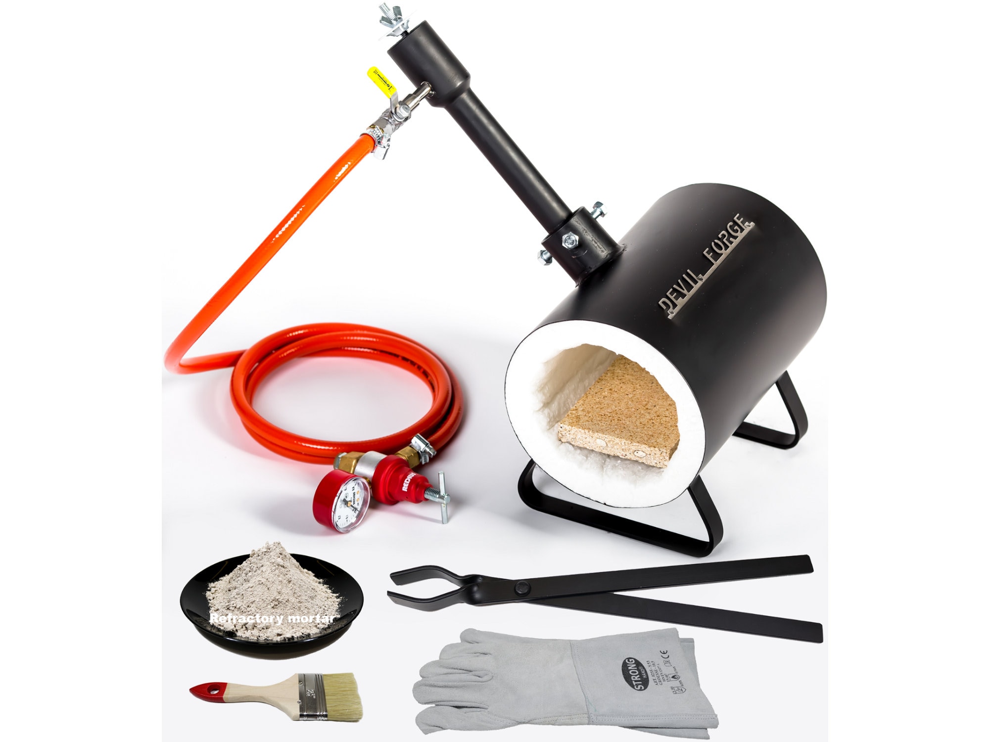 DFS (DEVIL-FORGE) Gas Propane Forge Farrier Burner for Blacksmiths ...