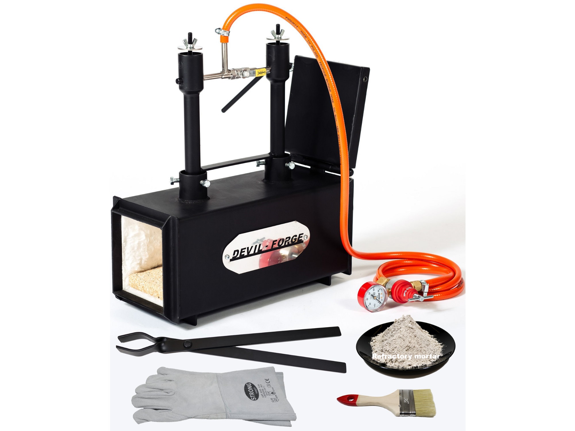 DFPROF21D DEVIL-FORGE Gas Propane Forge Farrier Burner for Blacksmiths ...