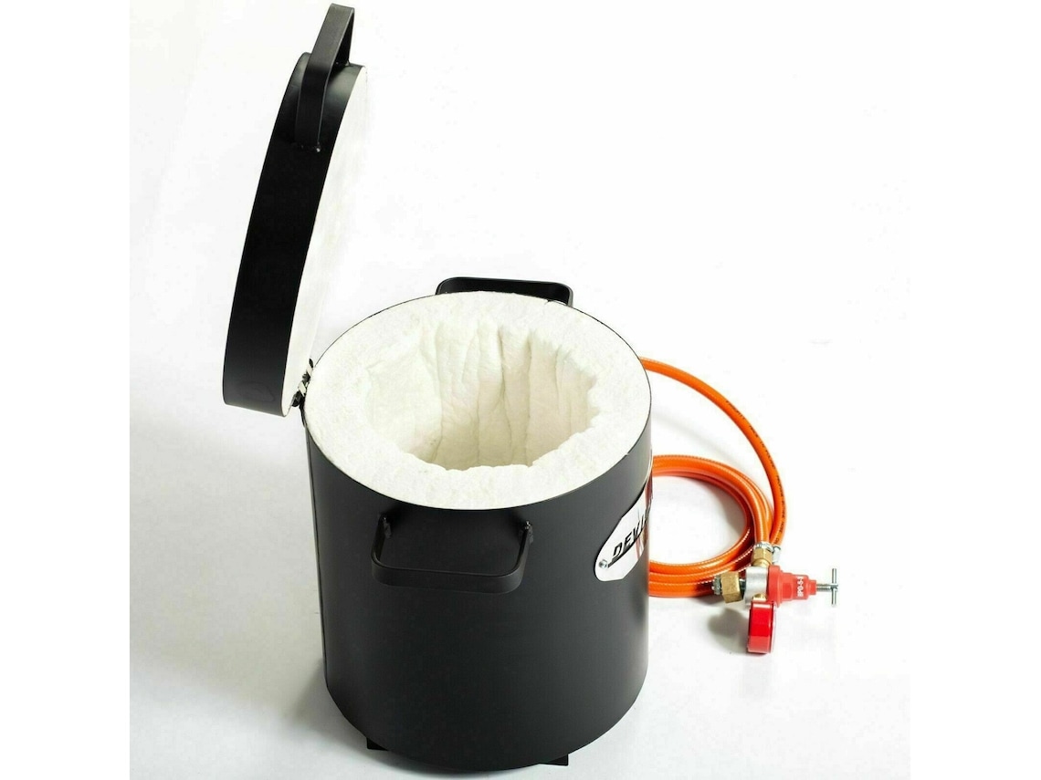Fb2mb10kg DEVIL-FORGE Gas Propane Melting Furnace Foundry Burner for ...