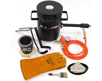 Fb2mb10kg DEVIL-FORGE Gas Propane Melting Furnace Foundry Burner for ...