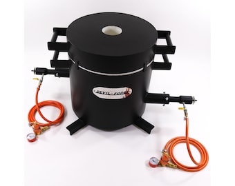 Fb2mb10kg DEVIL-FORGE Gas Propane Melting Furnace Foundry Burner for ...