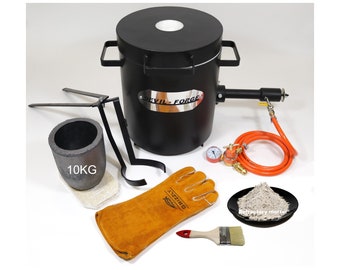 Fb2mb10kg DEVIL-FORGE Gas Propane Melting Furnace Foundry Burner for ...