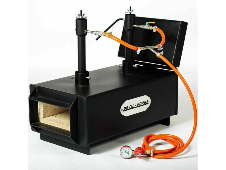 DFPROFLT DEVIL-FORGE Gas Propane Forge Farrier Burner for Blacksmiths ...