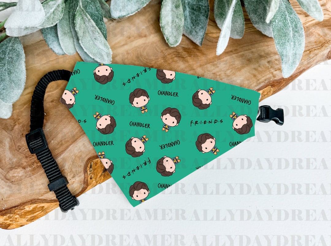 Chandler Bing FRIENDS Over-the-collar Pet Bandana, Dog Neckerchief, Dog ...