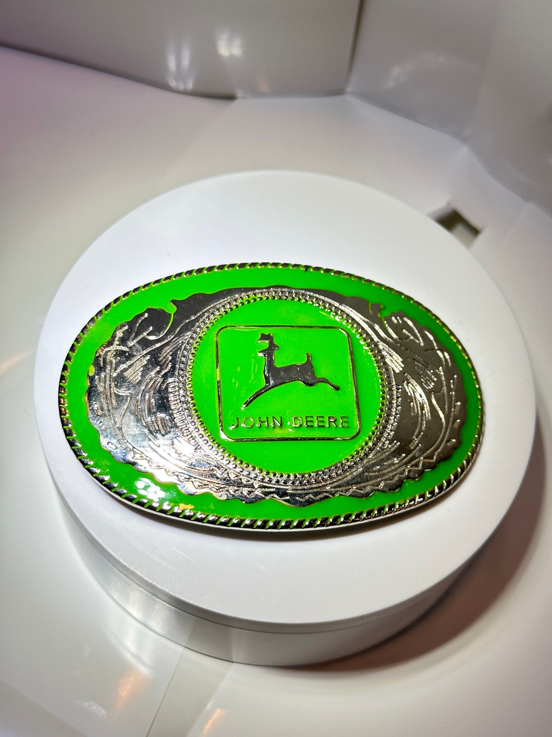 John Deere Elaborate Belt Buckle - Etsy