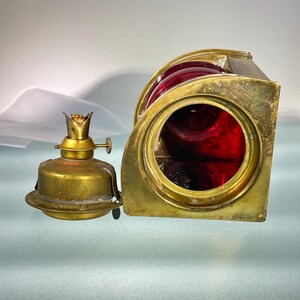 Old Ship Port Light in Solid Brass With Original Burner - Etsy