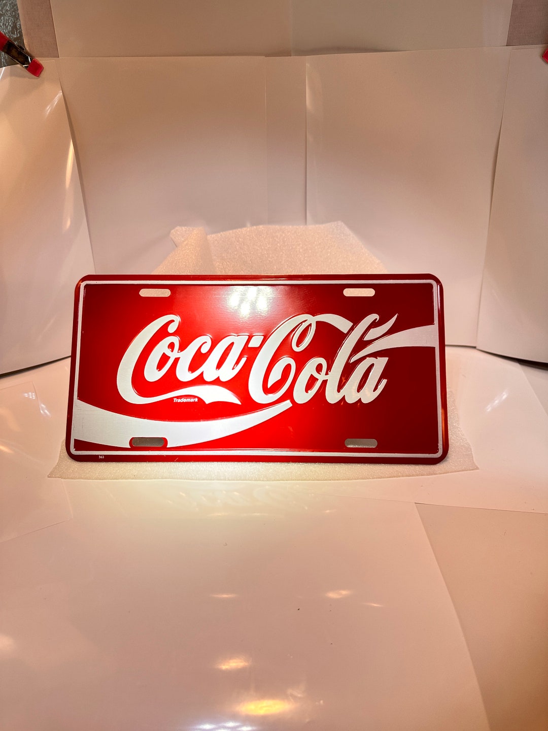 Red Coca Cola License Plate - Etsy