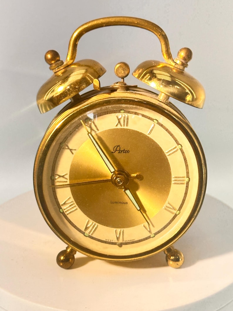 Artco Luminous West Germany Alarm Clock - Etsy