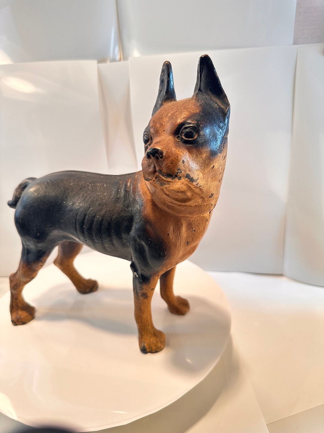 Cast Iron Boston Terrier Door Stop - Etsy