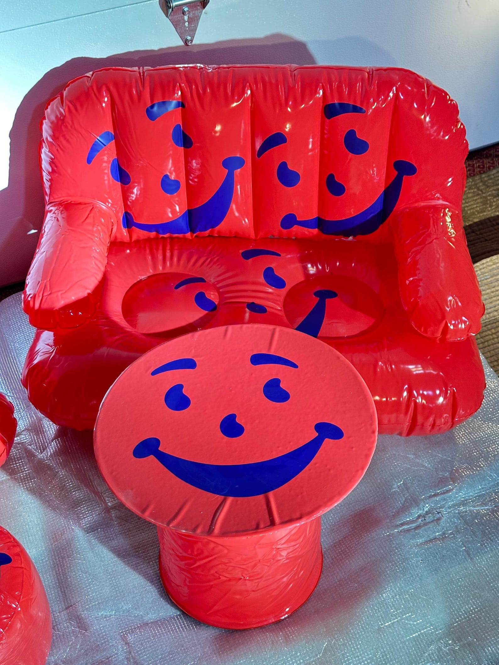 Very Very Rare Kool-aid Blow up Table and Chair Set - Etsy