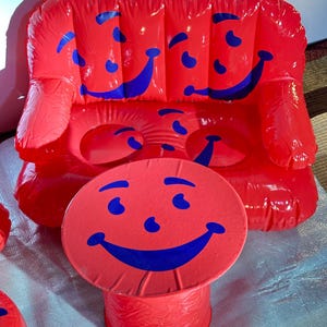 Very Very Rare Kool-aid Blow up Table and Chair Set - Etsy