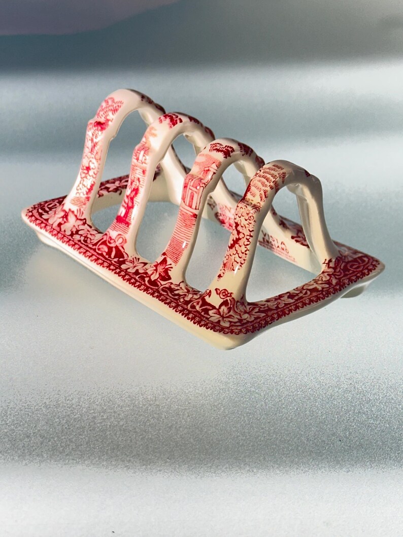 Antique Masons Vista Pattern Pink Toast / Napkin Holder / England - Etsy