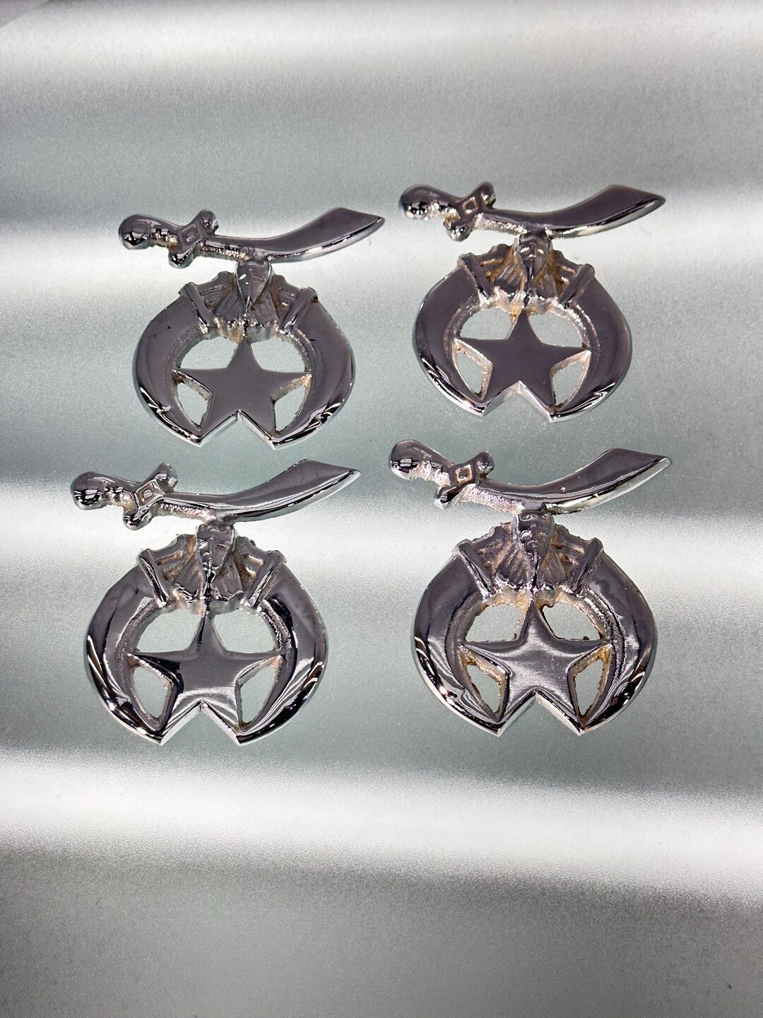 4 Vintage Free Masons Shriners Car Badge Unused - Etsy