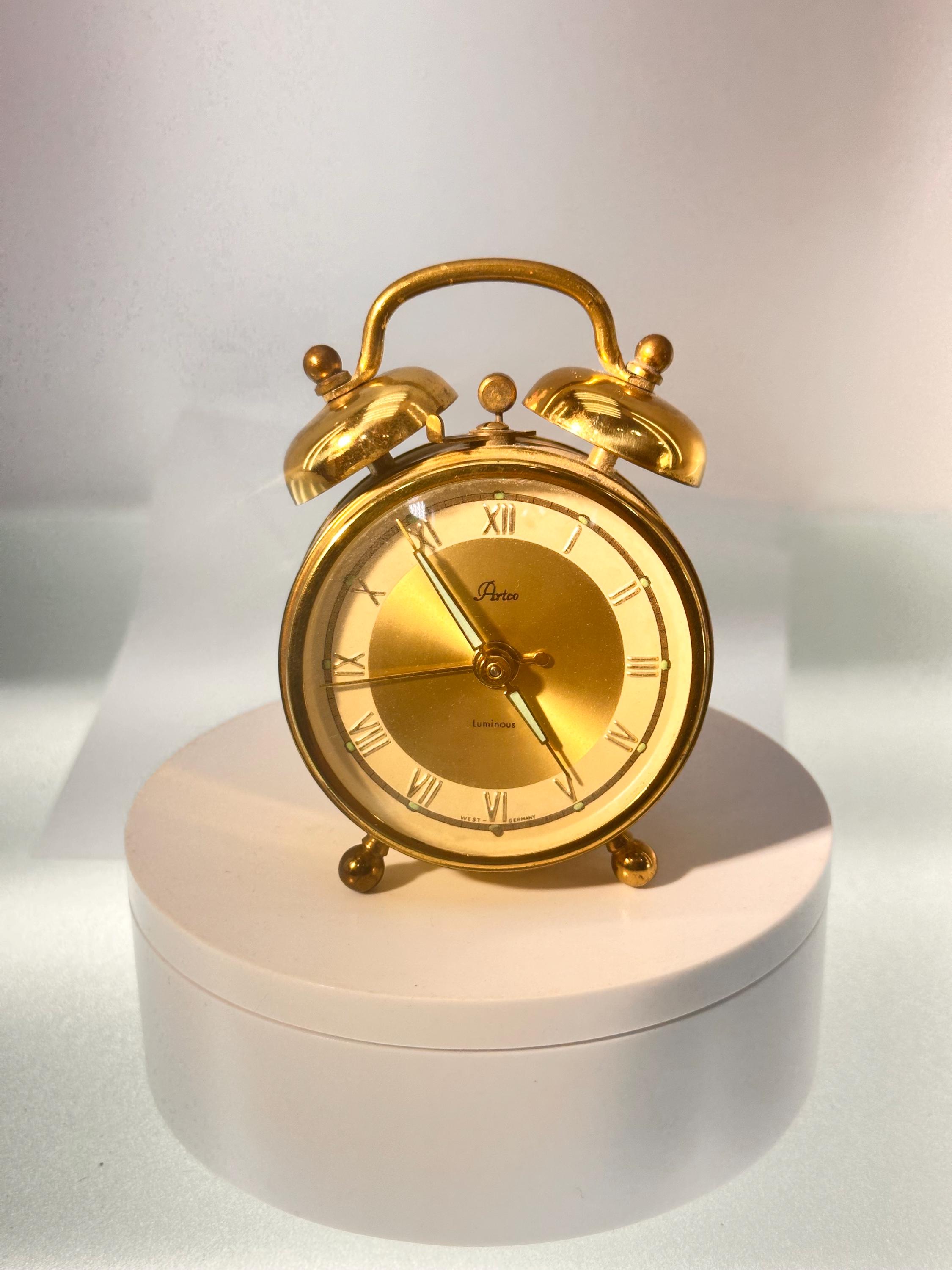 Artco Luminous West Germany Alarm Clock - Etsy