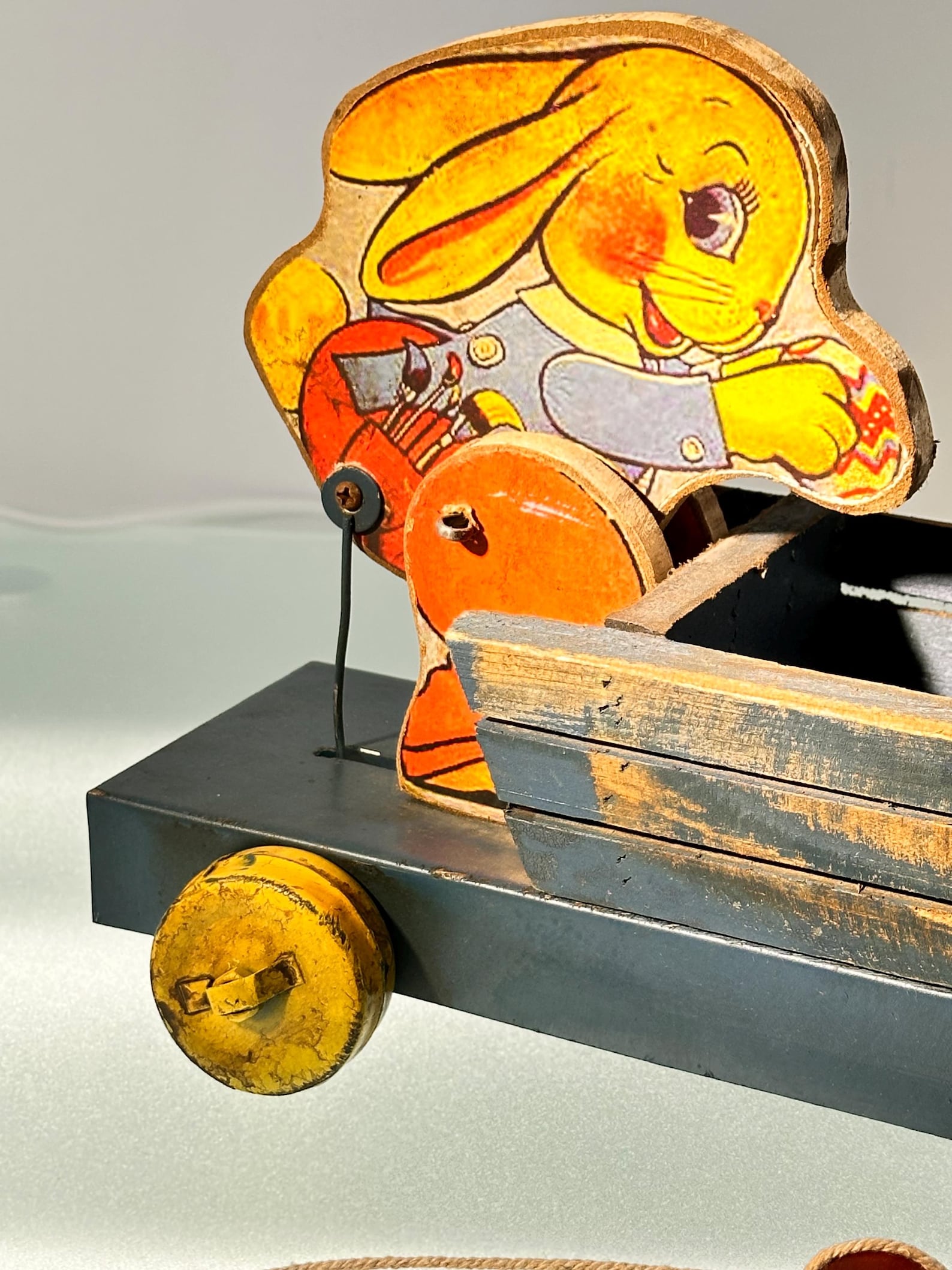 Fisher Price All Wood # 466 Busy Bunny Cart - Etsy