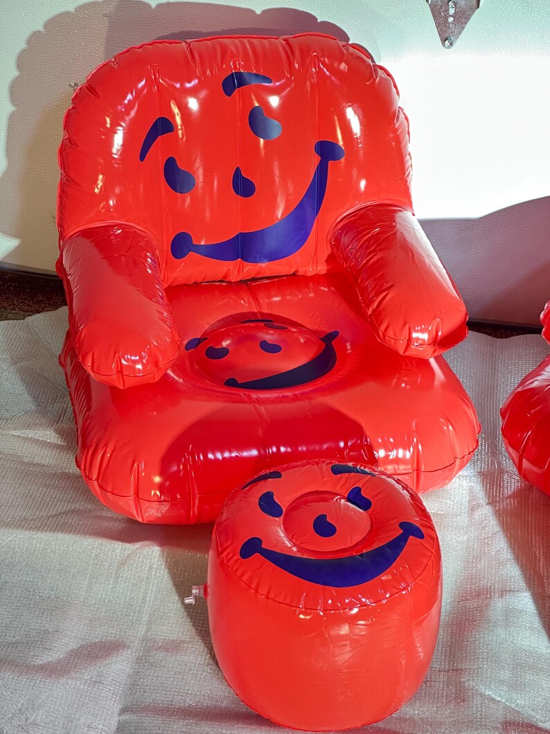 Very Very Rare Kool-aid Blow up Table and Chair Set - Etsy