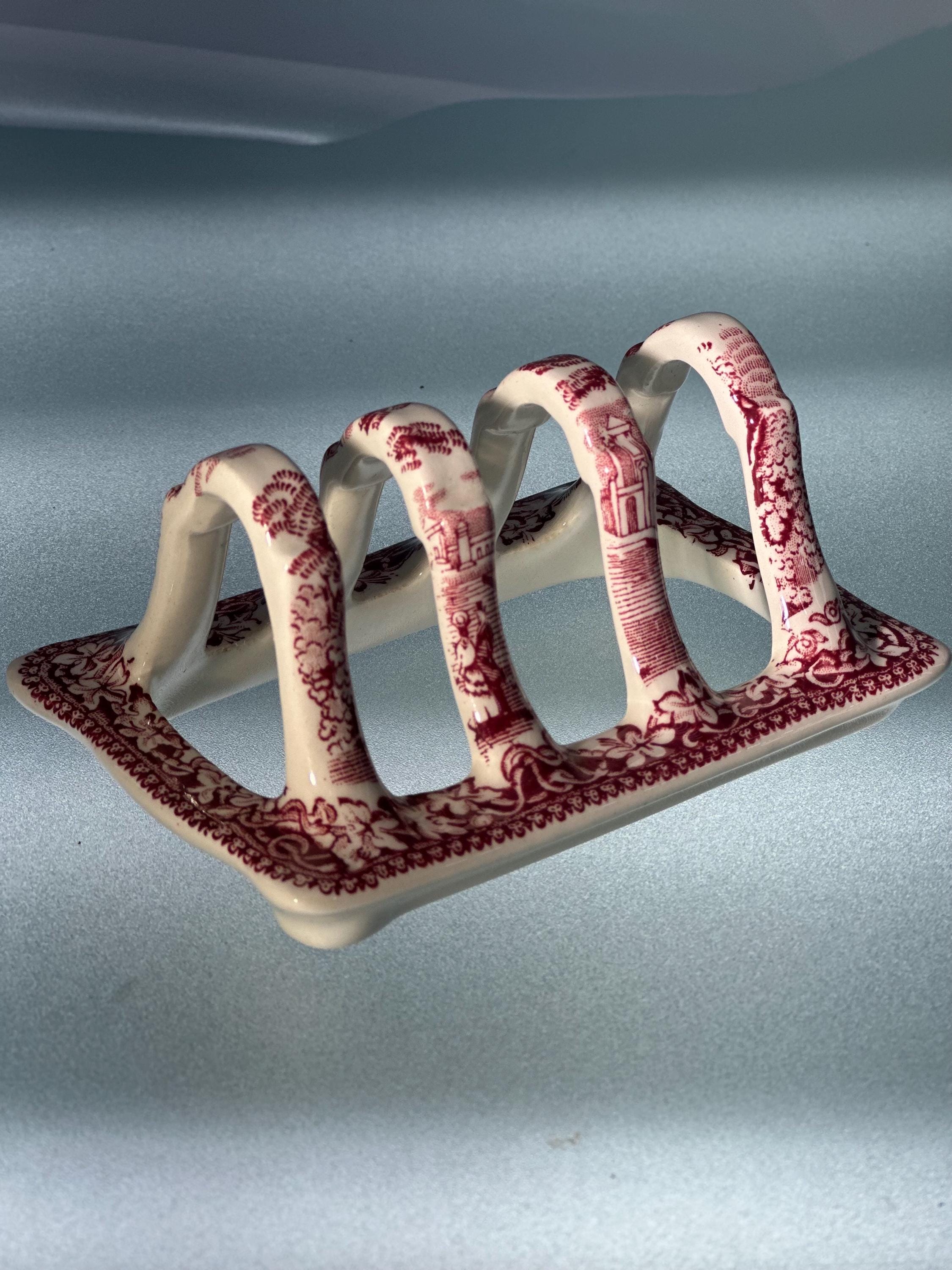 Antique Masons Vista Pattern Pink Toast / Napkin Holder / England - Etsy