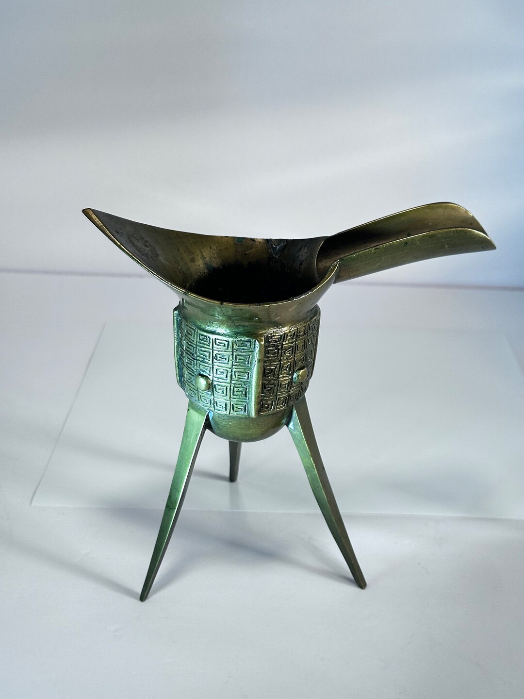 Solid Brass Jia / Jue Chinese Wine Warmer - Etsy