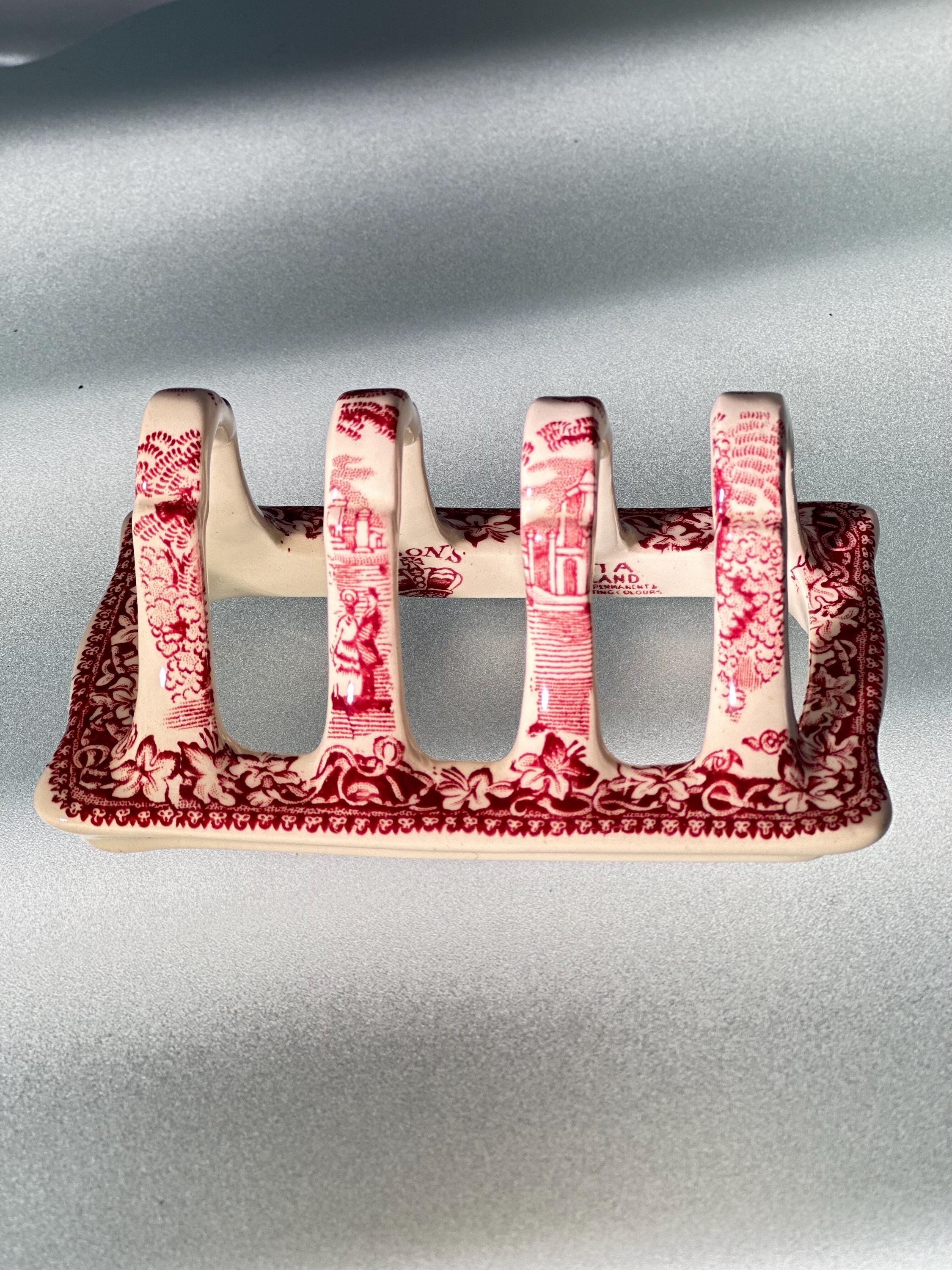 Antique Masons Vista Pattern Pink Toast / Napkin Holder / England - Etsy