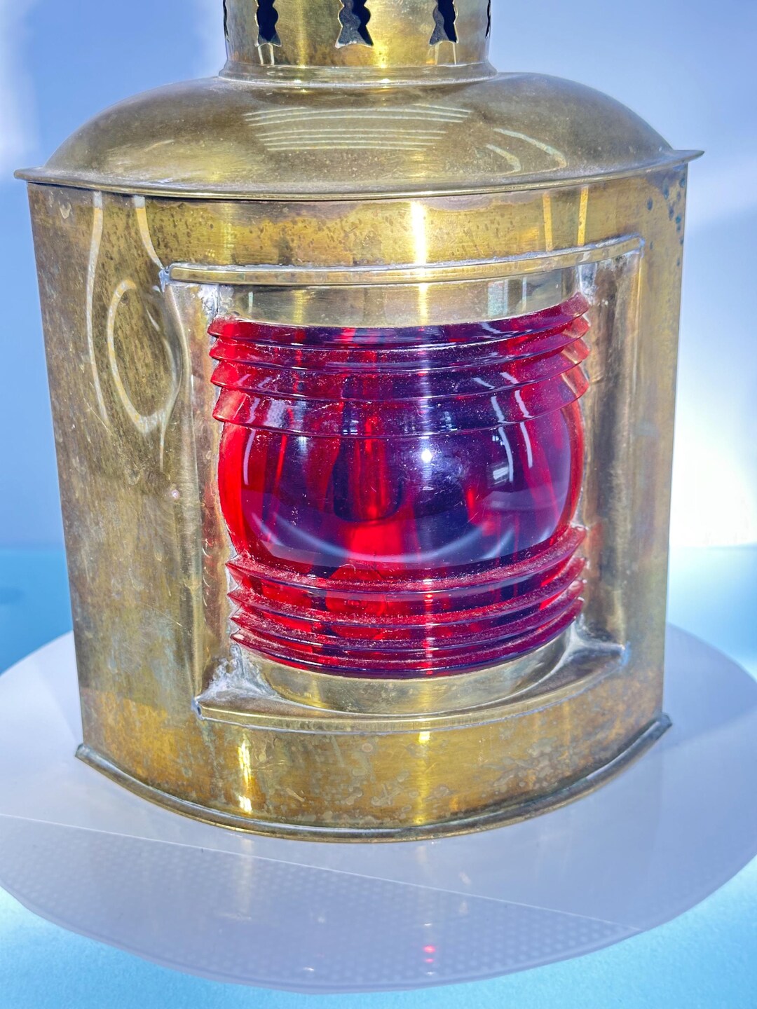 Old Ship Port Light in Solid Brass With Original Burner - Etsy