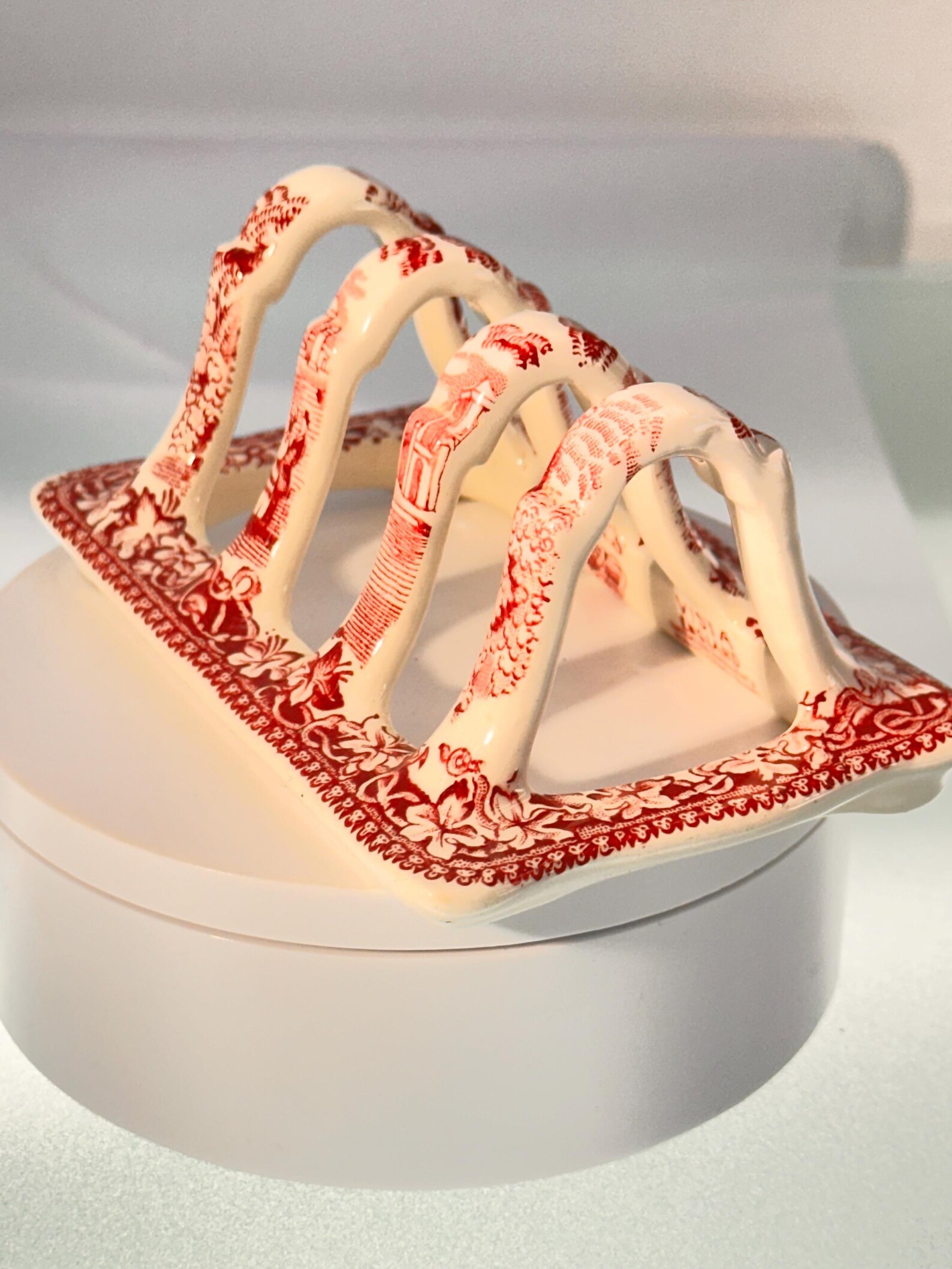 Antique Masons Vista Pattern Pink Toast / Napkin Holder / England - Etsy