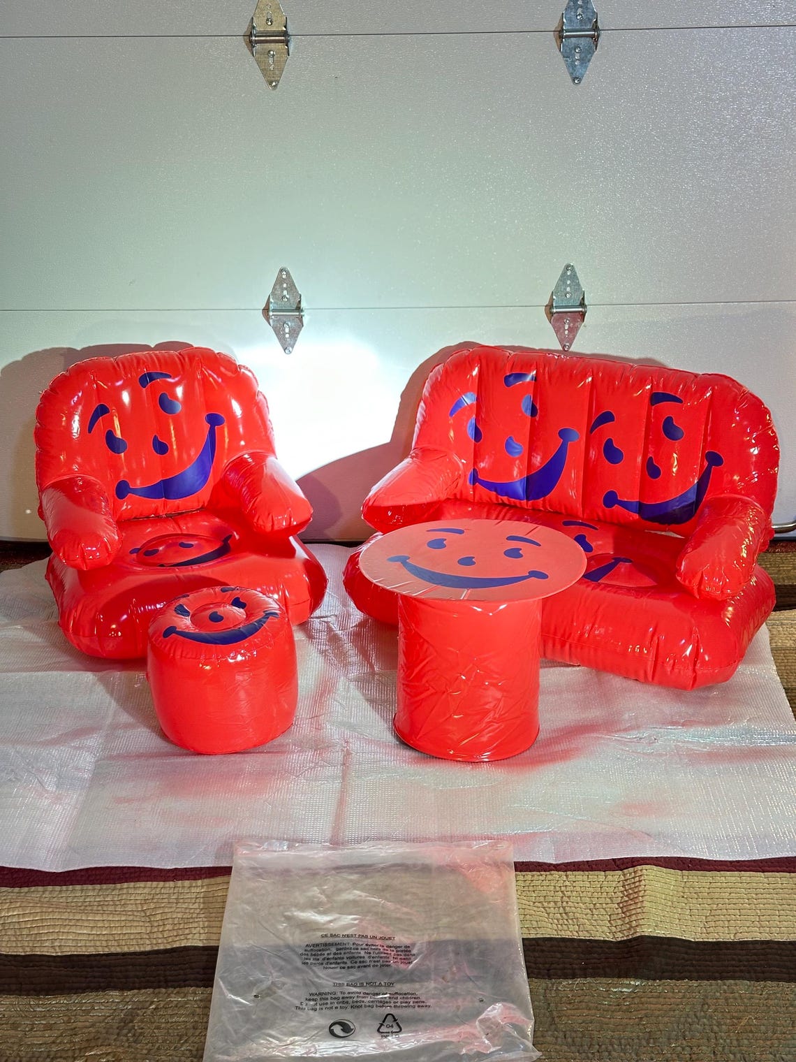 Very Very Rare Kool-aid Blow up Table and Chair Set - Etsy