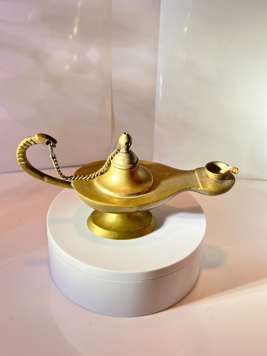 Solid Brass Aladdin Oil Lamp - Etsy