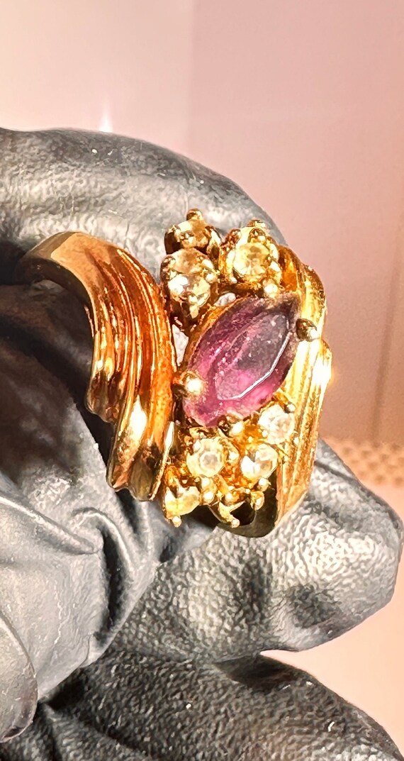 SETA 14k Gold Tone 2 CARAT MARQUISE CUT & ROUND GEMS … - Gem