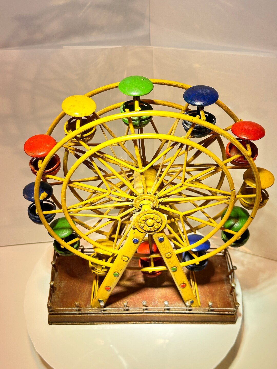 Folk Art Handmade Ferris Wheel - Etsy