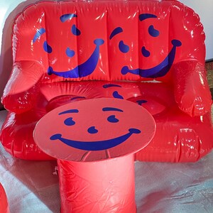 Very Very Rare Kool-aid Blow up Table and Chair Set - Etsy