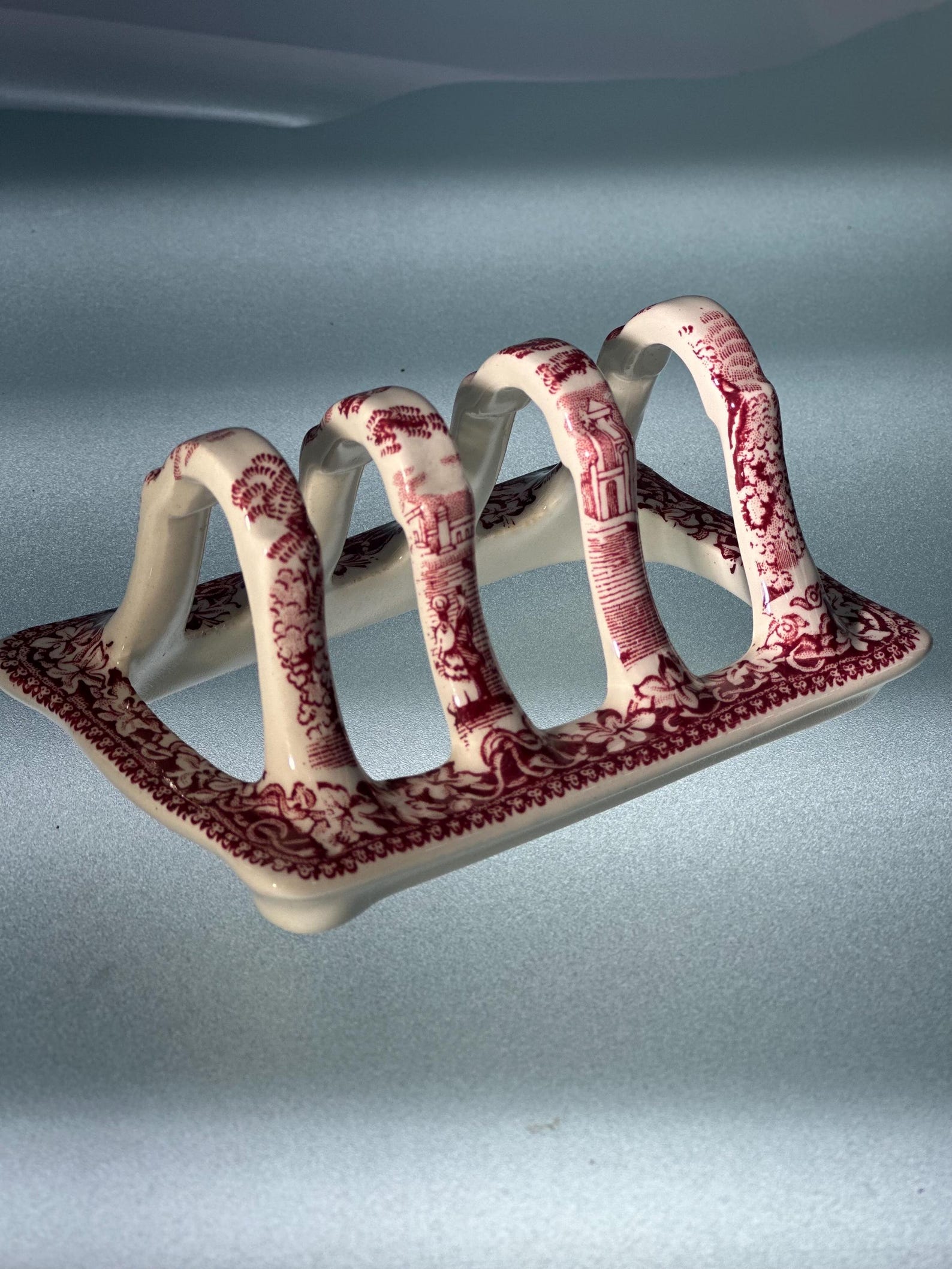 Antique Masons Vista Pattern Pink Toast / Napkin Holder / England - Etsy