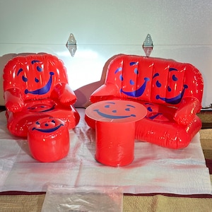 Very Very Rare Kool-aid Blow up Table and Chair Set - Etsy