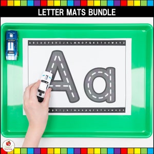 Letter Mats, Alphabet Cards, Alphabet Playdough Mats, Preschool ...