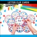 Beginning Sounds Alphabet Clip Cards | Letter of the Week | Alphabet ...