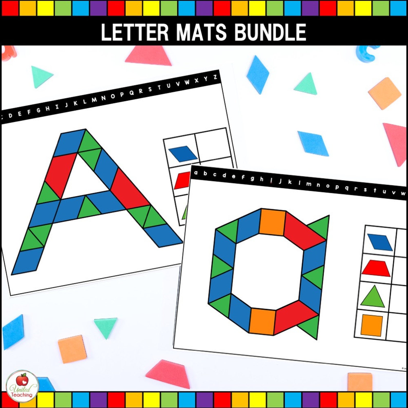 Letter Mats, Alphabet Cards, Alphabet Playdough Mats, Preschool ...