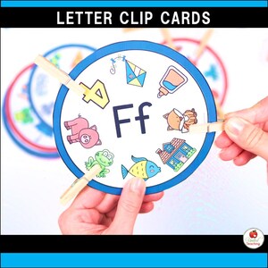 Beginning Sounds Alphabet Clip Cards | Letter of the Week | Alphabet ...