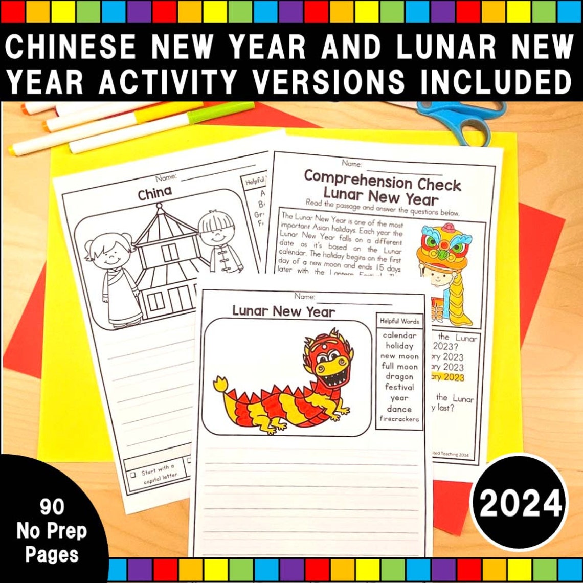 Chinese New Year 2024 Activities Lunar New Year Chinese Zodiac Animal ...