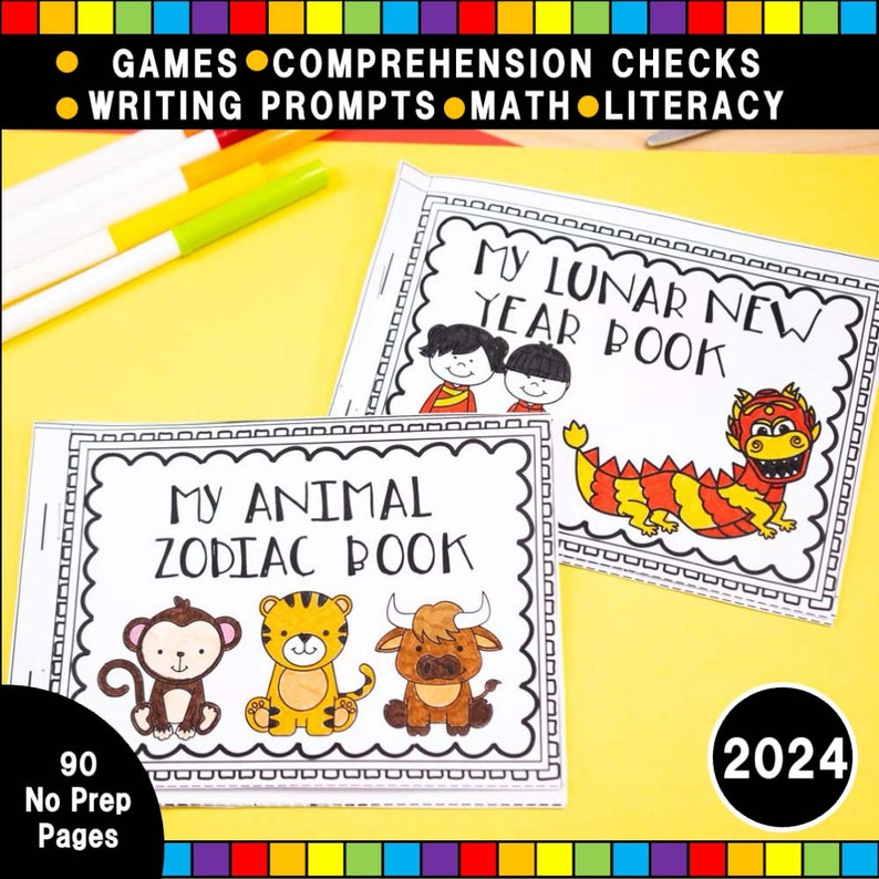 Chinese New Year 2024 Activities Lunar New Year Chinese Zodiac Animal ...