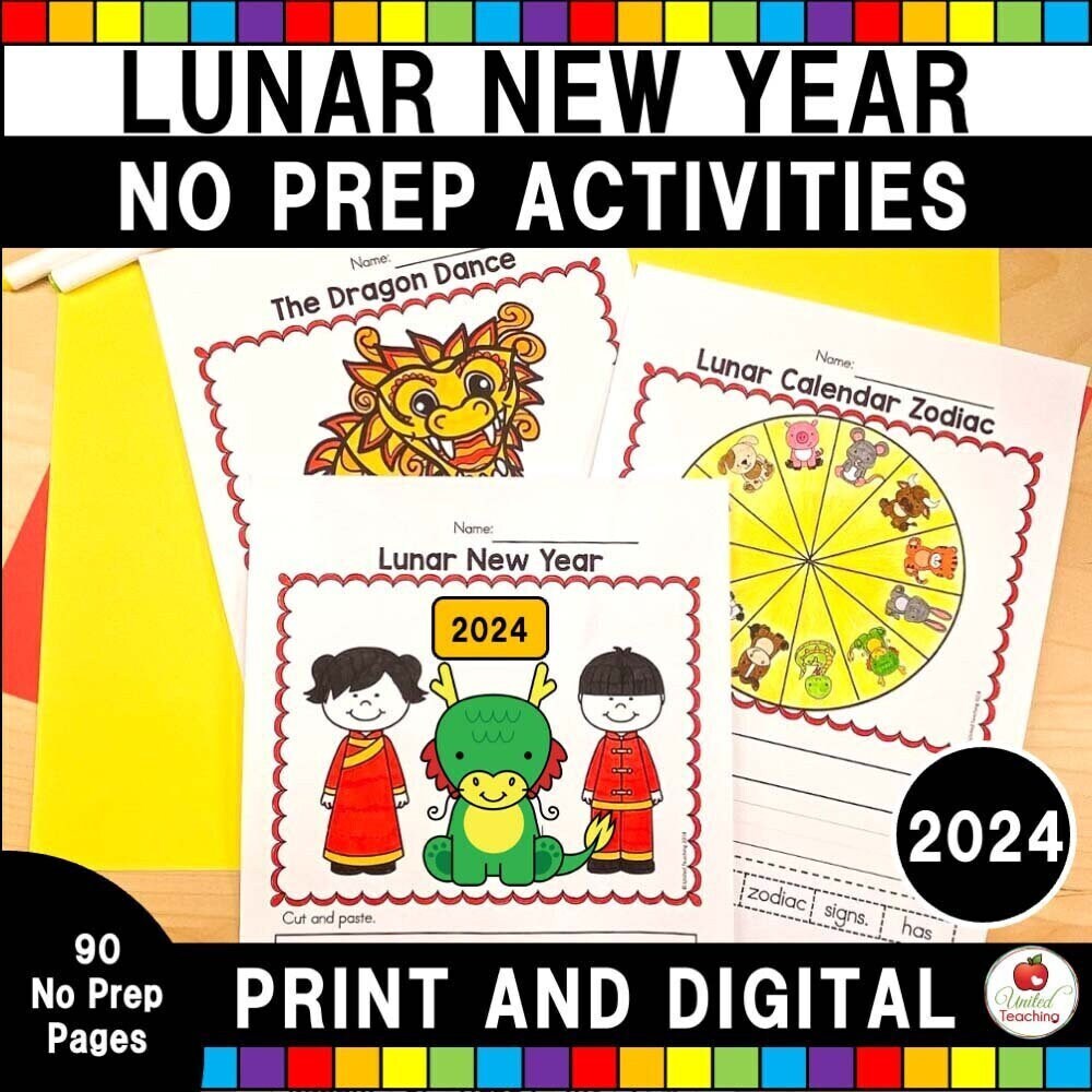 Chinese New Year 2024 Activities Lunar New Year Chinese Zodiac Animal ...