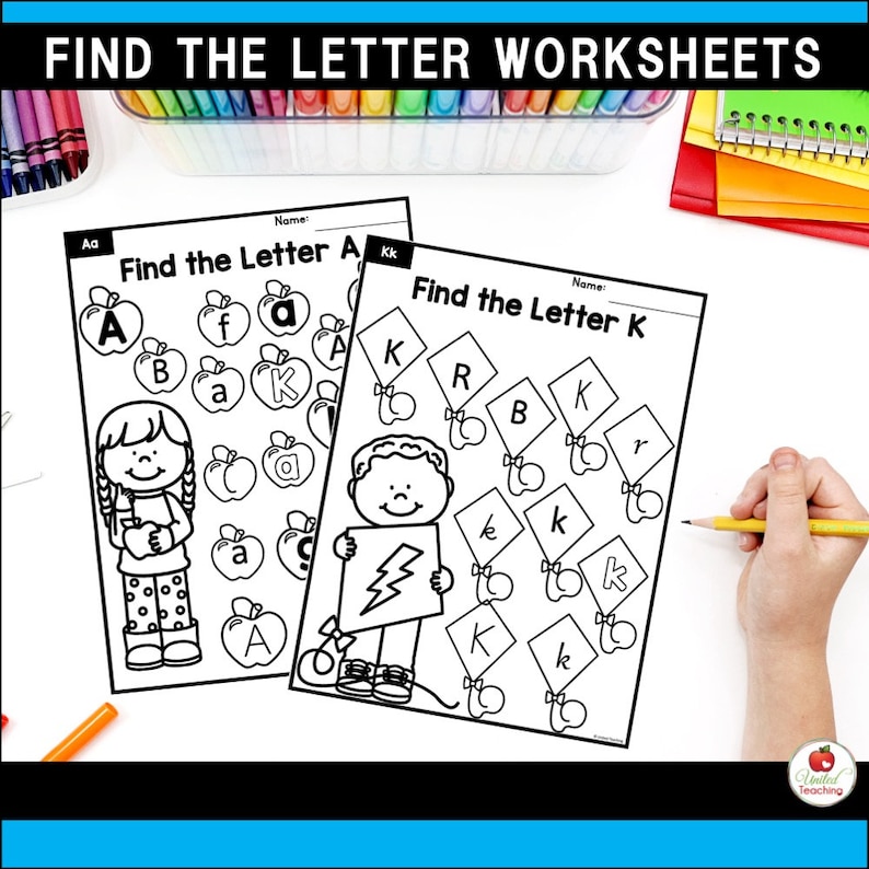 Letter Recognition Find the Letter Worksheets | Letter of the Week ...