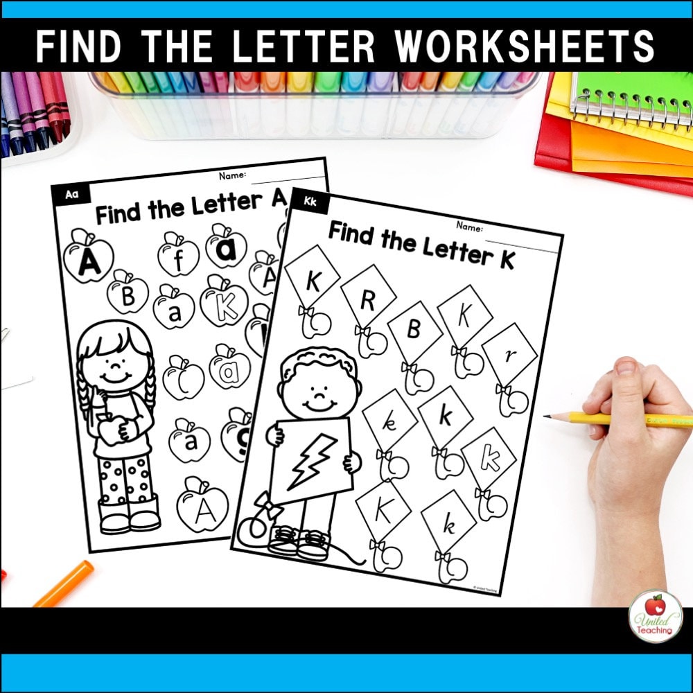 Letter Recognition Find the Letter Worksheets | Letter of the Week ...